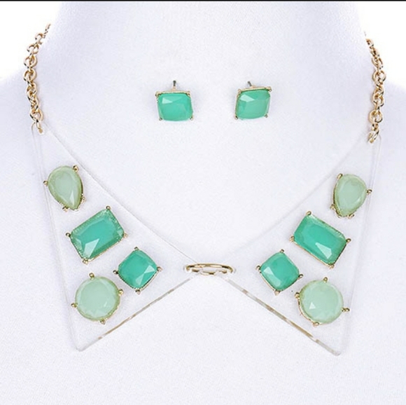 Jewelry | Clear Collar Necklace Set | Poshmark